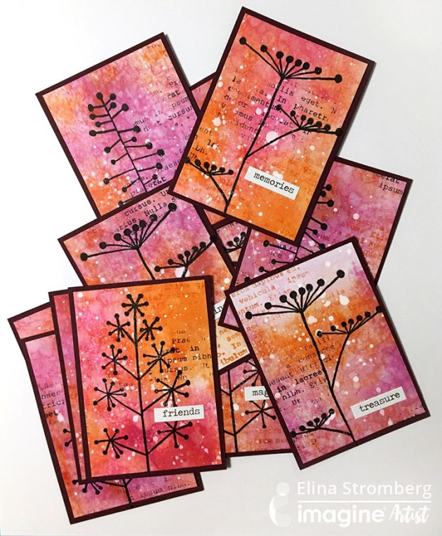See How to Create a Beautiful Autumn Nature ATC Card Set | Imagine Blog