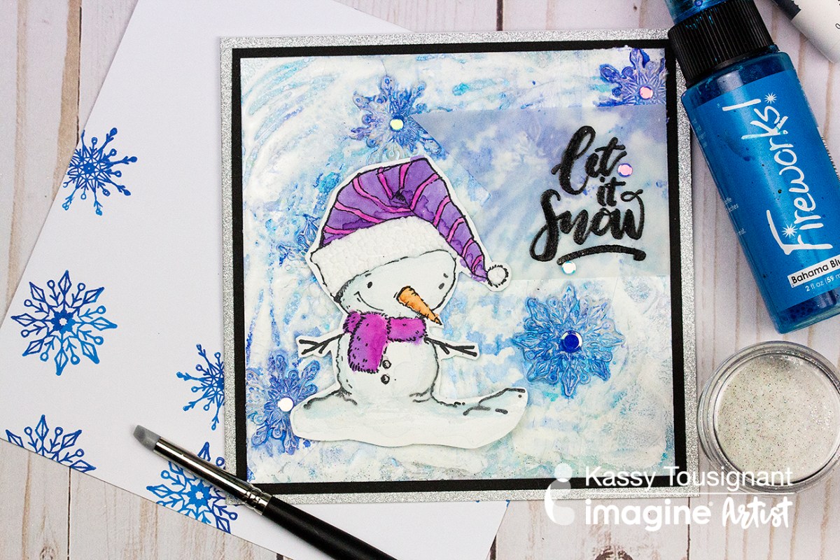 How to Make a Realistic Snowy Background on a Holiday Card | Imagine Blog