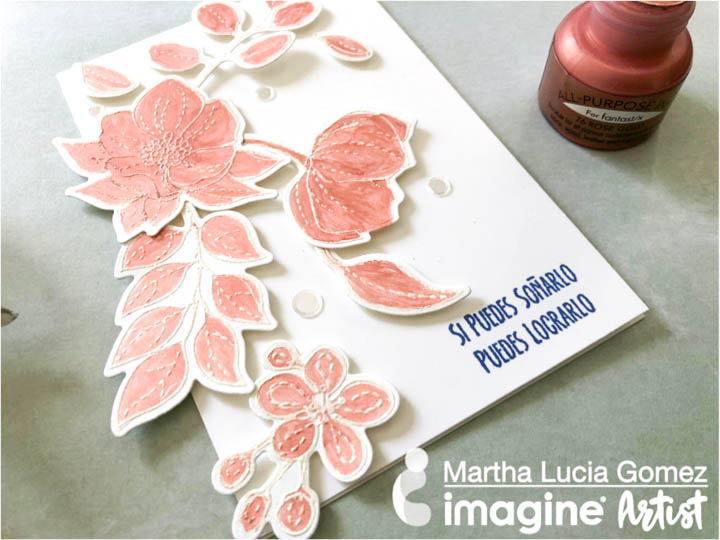 Use Rose Gold Ink to Color a Beautiful Floral Pattern | Imagine Blog