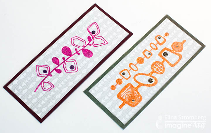 Learn How to Make a Set of Retro Style Bookmarks | Imagine Blog