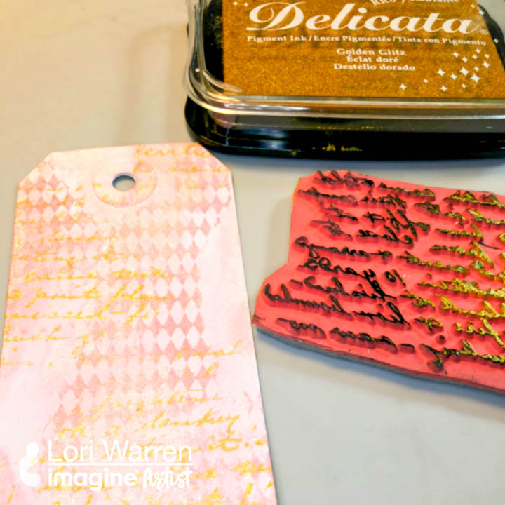 See How to Create Rose Gold Theme Gift Tag | Imagine Blog