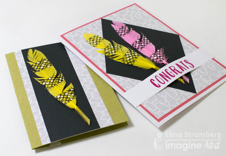 Learn How To Craft A Beautiful Card With Feathers | Imagine Blog