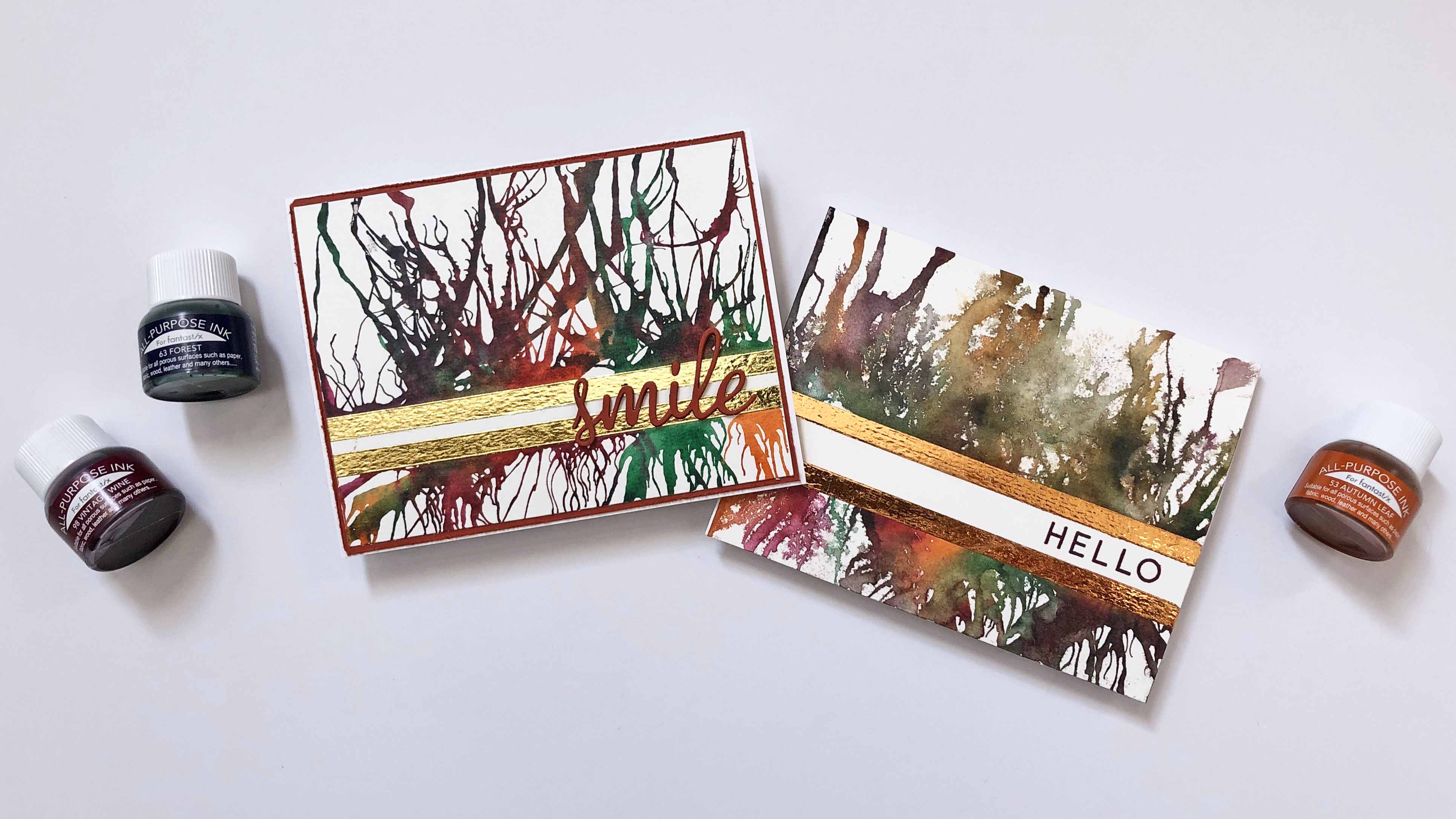 Learn to Create a Card with All-Purpose Ink Blowing | Imagine Blog