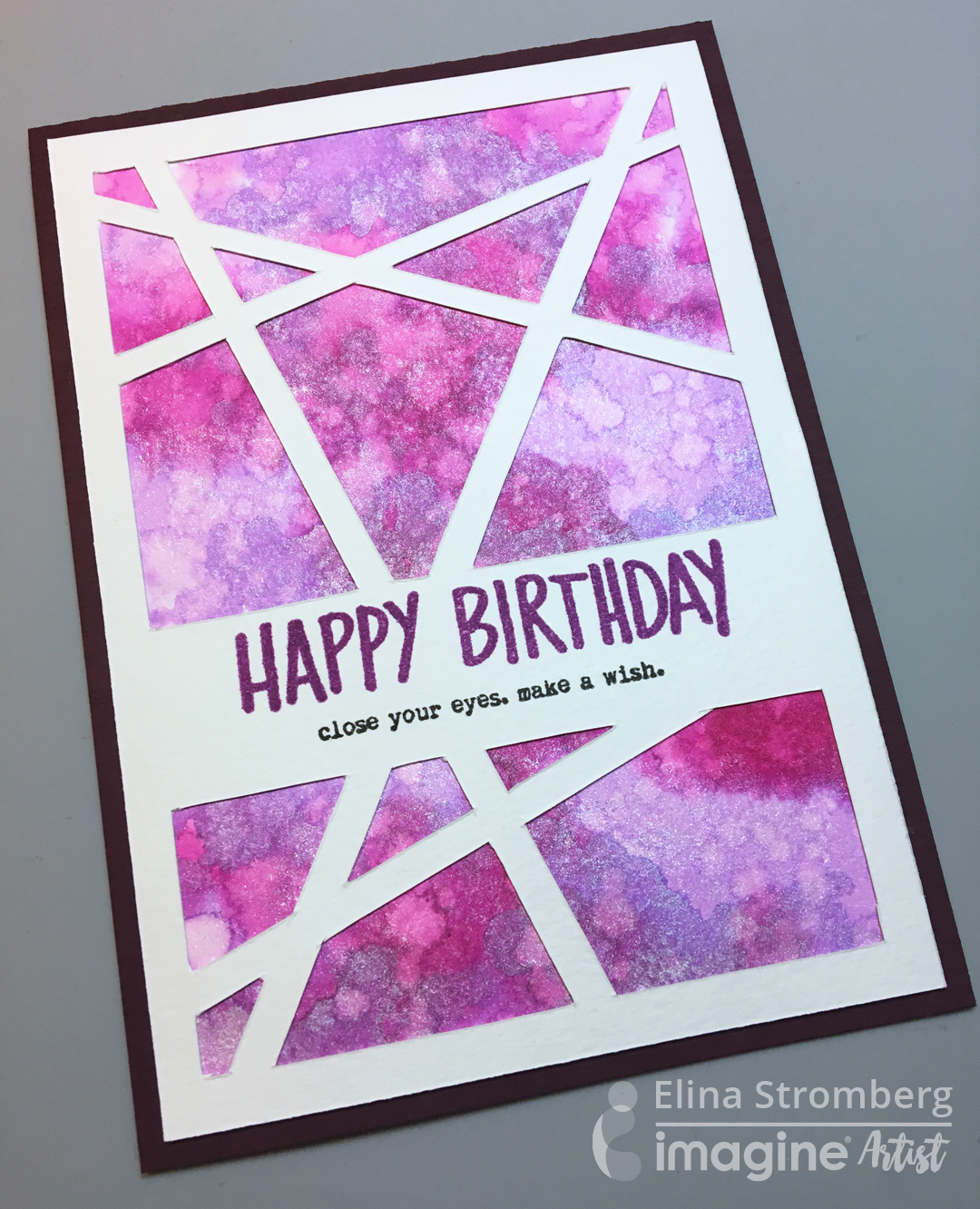 See How To Make A Birthday Card With A Dynamic Look | Imagine Blog