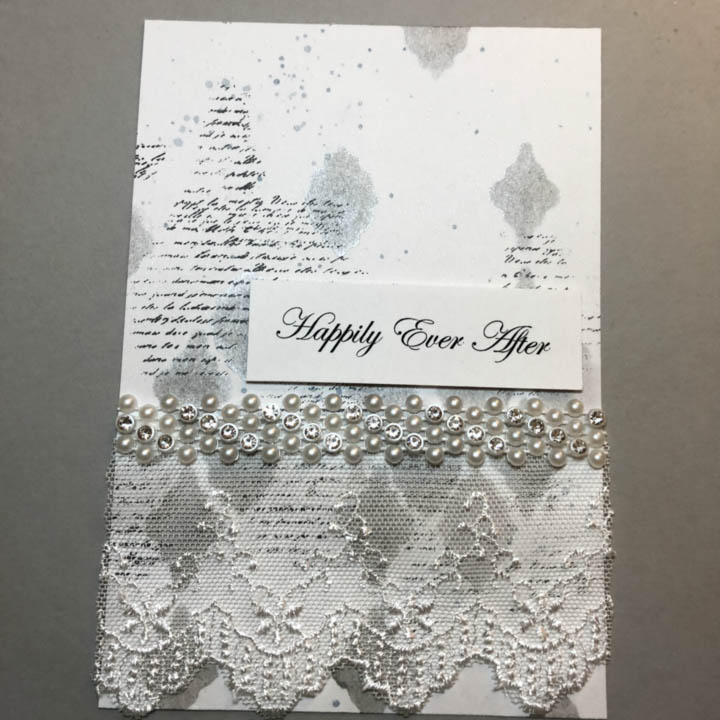 Create an Easy Mixed Media Inspired Wedding Card | Imagine Blog