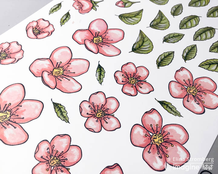 See How To Make 3D Flowers For A Scrapbook Layout | Imagine Blog