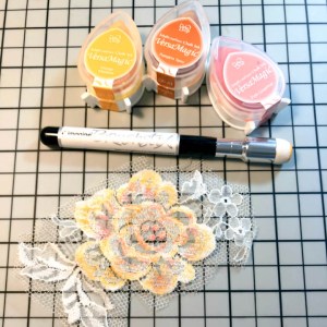 Create a Wonderful Mixed Media Best Wishes Card with Lace Texture ...