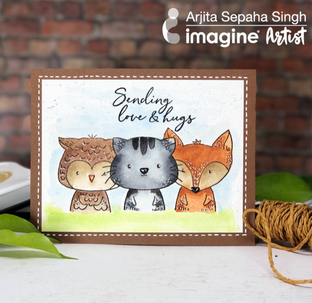 Learn How to Create a Cute Woodland Creatures Card with Masking and ...
