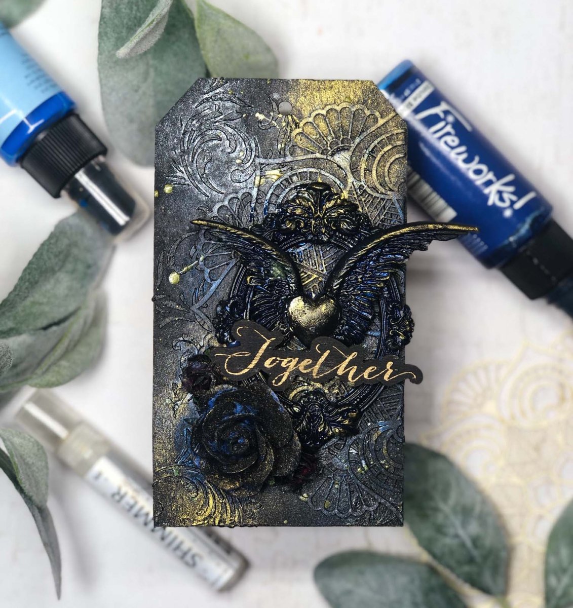 Learn How to use Creative Medium to make a Mixed Media Tag | Imagine Blog