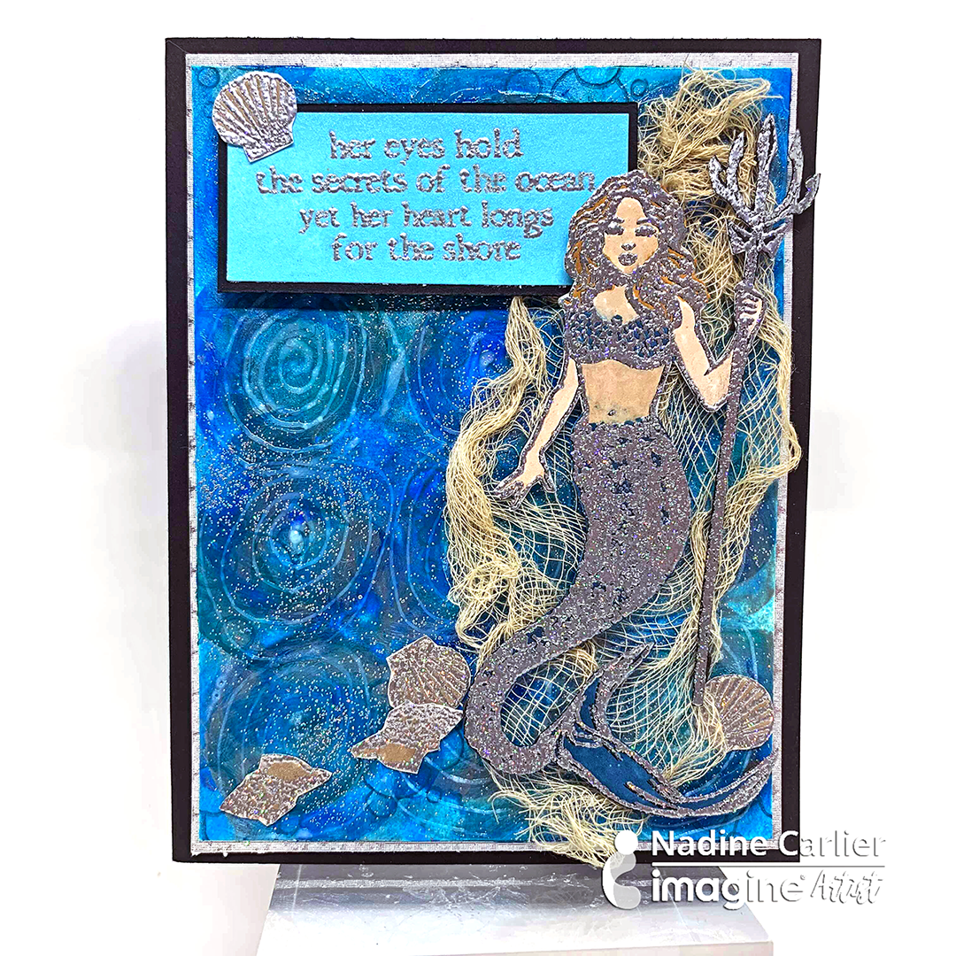 Mermaid Mixed Media Card Tutorial | Imagine Blog