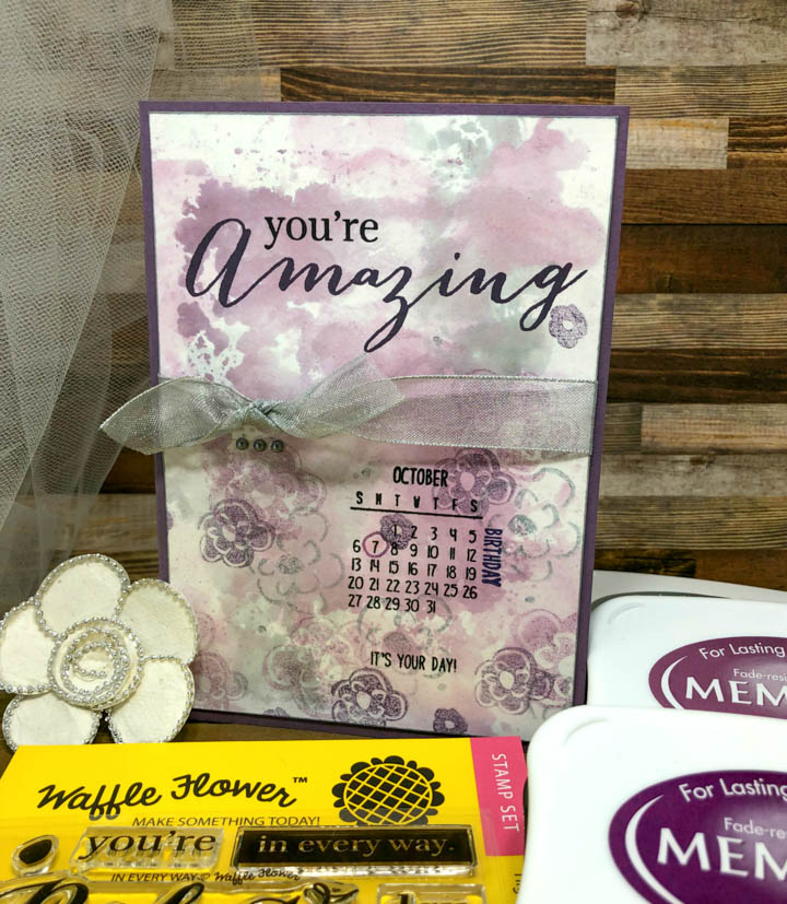 Create Soft Stamped Background with Secondary Stamping Technique ...