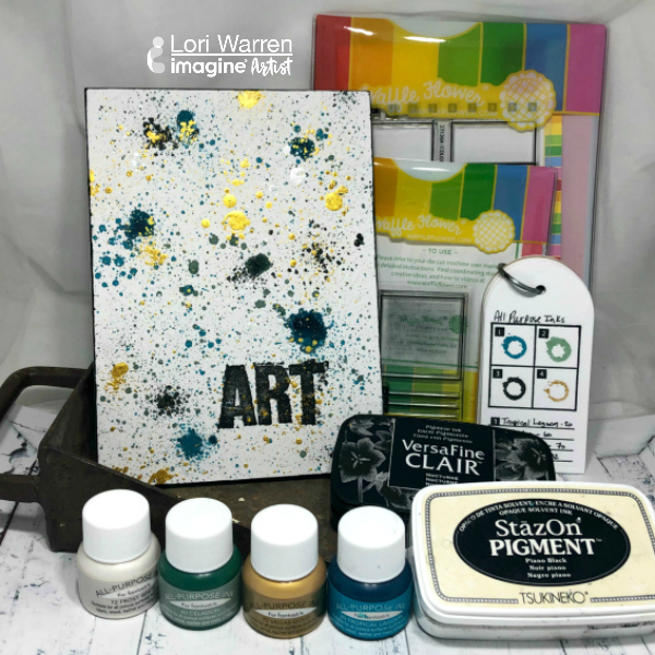 Create an Artsy Book Cover with All Purpose Inks | Imagine Blog