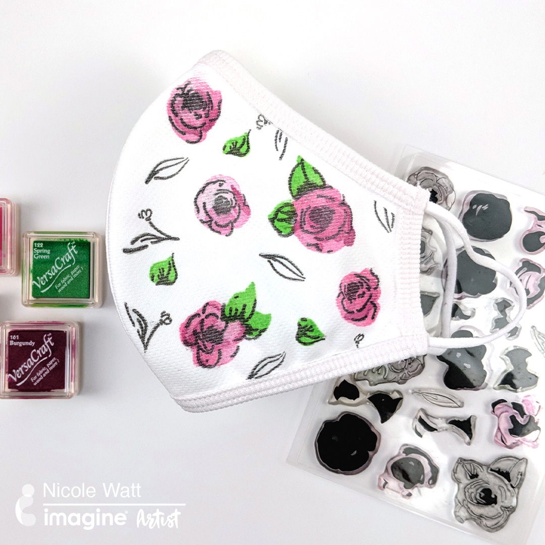 Customizing a Fabric Mask with VersaCraft Inks | Imagine Blog