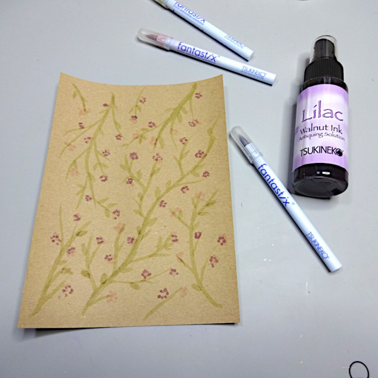 Create a Beautiful Kraft Paper Notebook with Walnut Inks | Imagine Blog