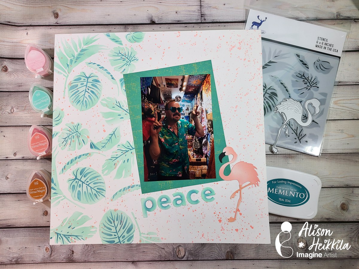Soft Inking Scrapbook Page with VersaMagic | Imagine Blog