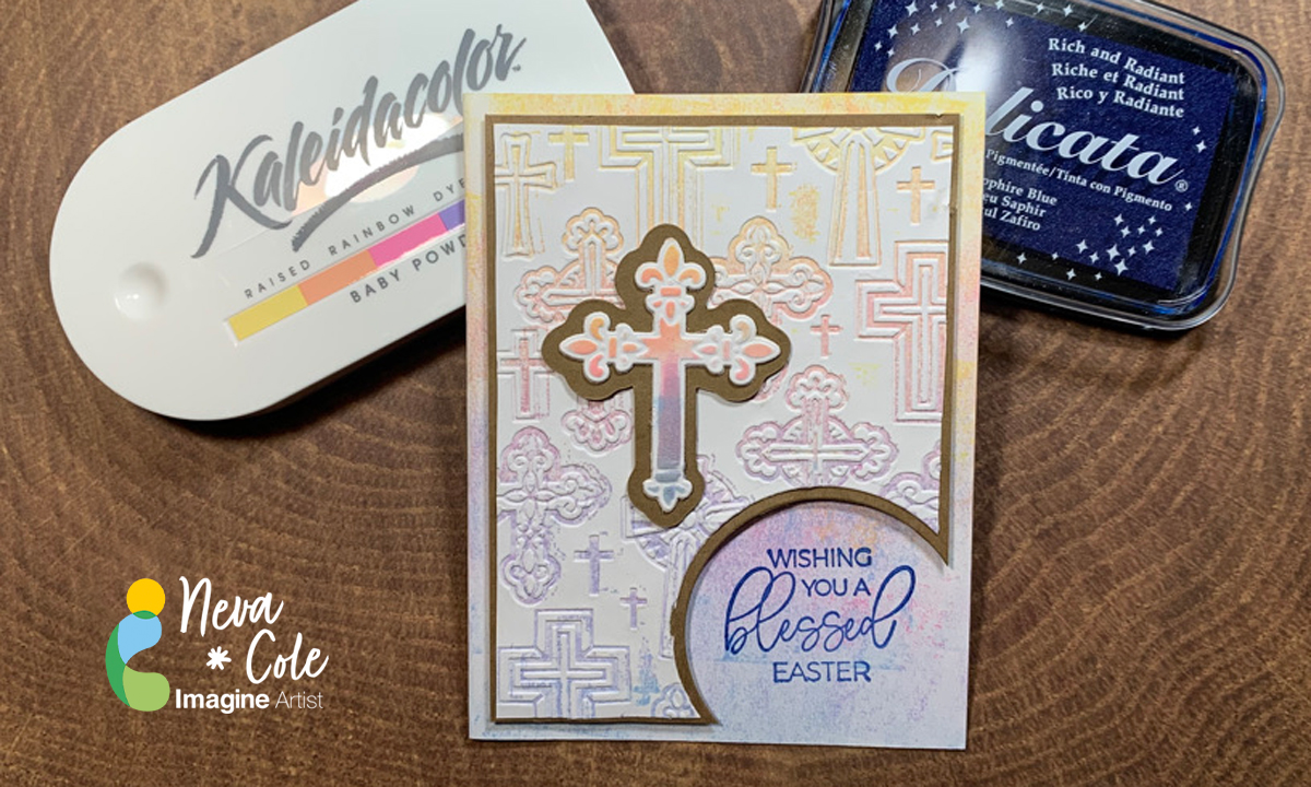 Pastel Easter Card Made Easy with Kaleidacolor | Imagine Blog