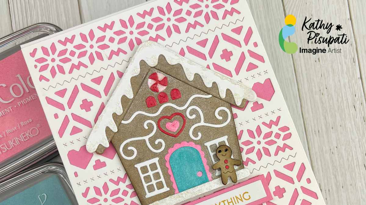 Make an Adorable Gingerbread House Card | Imagine Blog
