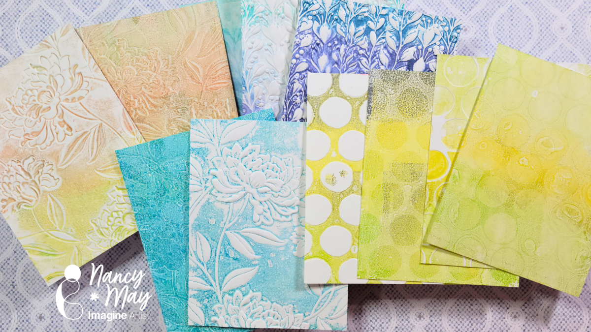 Let’s Play With Inks, Sprays, Embossing Folders, and Gel Plate ...