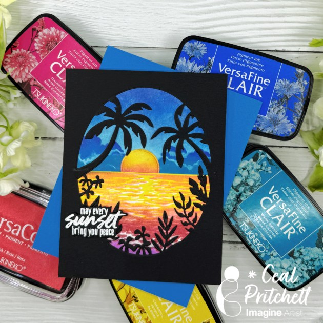 How to Make A Dramatic Sunset Card | Imagine Blog
