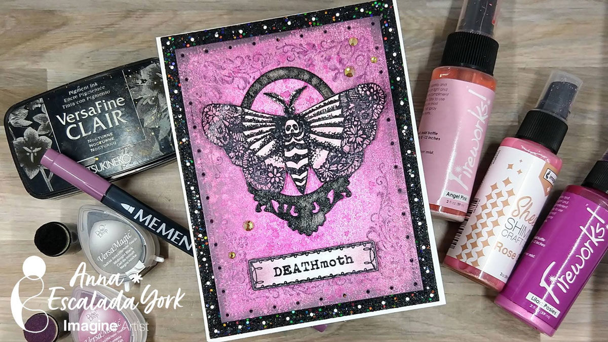 Create a Death-Head Moth Halloween Card Using Ink Blending Techniques ...