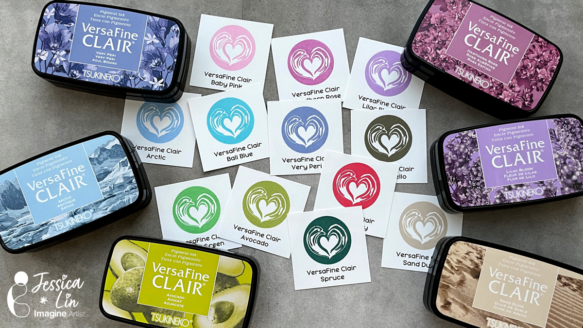 Create Ink Swatches for New VersaFine Clair Inks | Imagine Blog