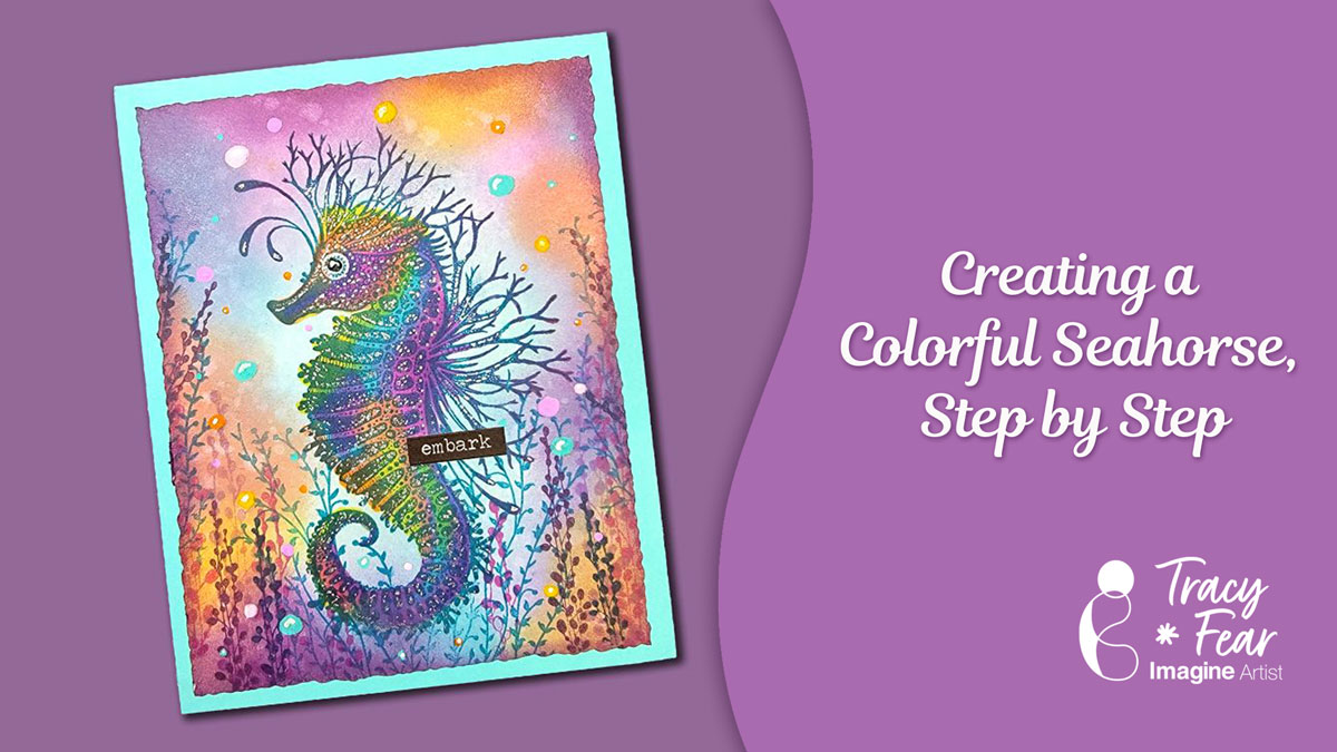 Creating a Colorful Seahorse | Step-by-Step Art Process | Imagine Blog